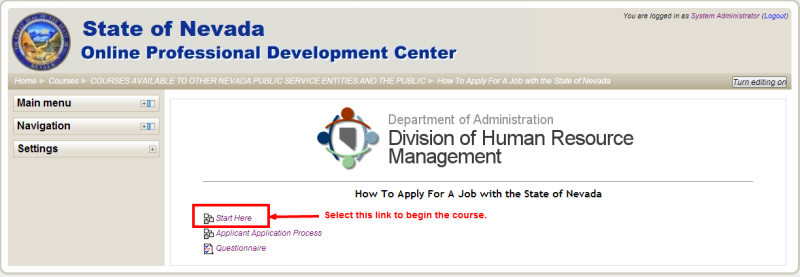 NV ELearn: All courses